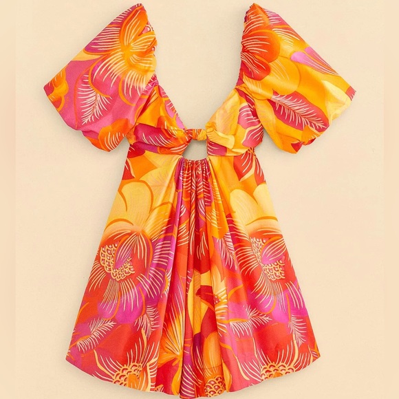 FARM Rio | Dresses | Nwt Farm Rio Summer Garden Ombre Mini Dress | Poshmark